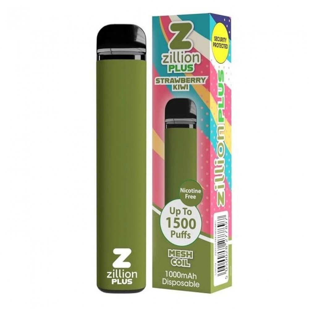 Zillion Plus Strawberry Kiwi Disposable Vape ZERO | Free Delivery